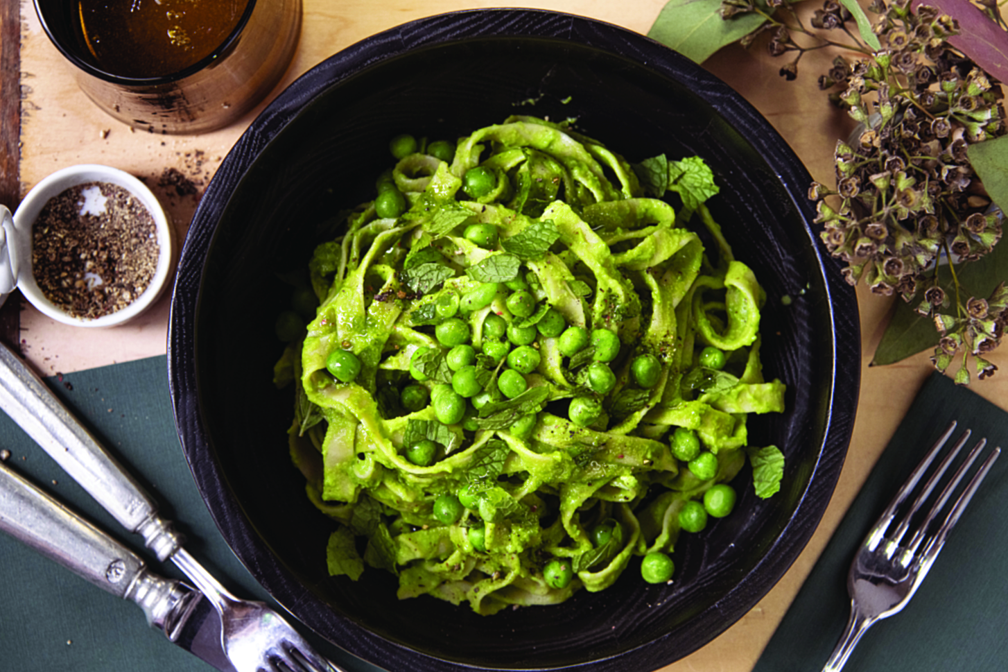 Matcha Pea Pesto Pasta – Tracy Anderson